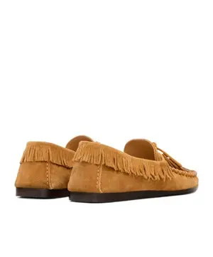 Isabel Marant Étoile Fitza Loafers With Graphic Woven Detail - Cognac Brandy