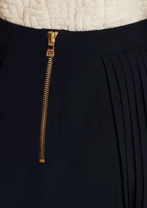 Balmain Embellished Pleated Skirt