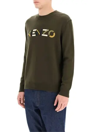 Kenzo Embroidered Logo Wool Jumper
