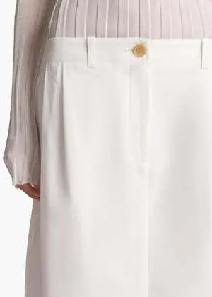 Khaite Pleated Midi Skirt