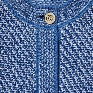 Gucci Fine Knit Crewneck Cardigan
