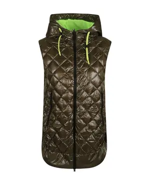 Herno Quilted Sleeveless Hooded Coat