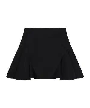Givenchy Ruffled Wool Mini Skirt