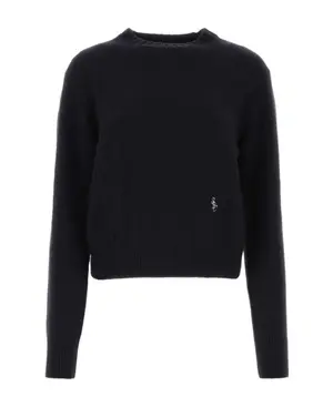 SPORTY  RICH Sporty & Rich Cashmere Jumper With Embroidered Logo
