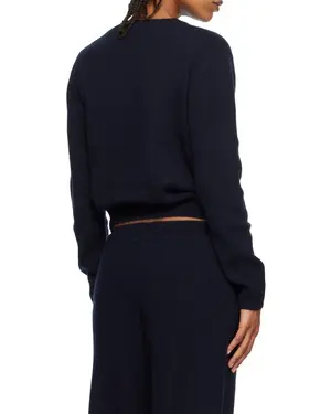 SPORTY  RICH Sporty & Rich Cashmere Jumper With Embroidered Logo