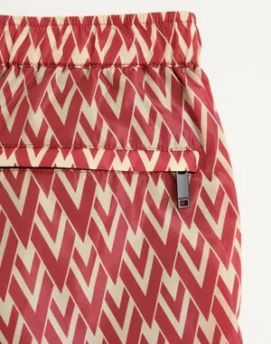 Valentino Garavani Graphic Print Swim Shorts - Pink