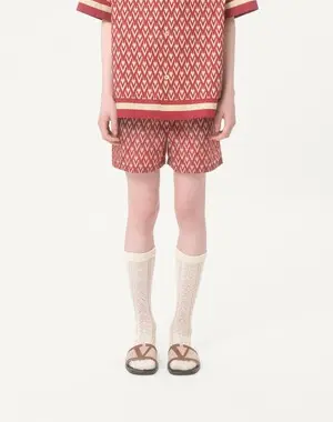 Valentino Garavani Graphic Print Swim Shorts - Pink