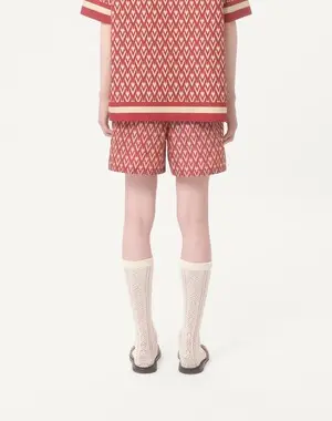 Valentino Garavani Graphic Print Swim Shorts - Pink