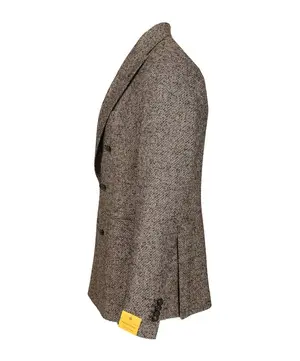 Tagliatore Double-breasted Textured Blazer - Multicolor