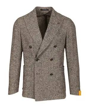 Tagliatore Double-breasted Textured Blazer - Multicolor