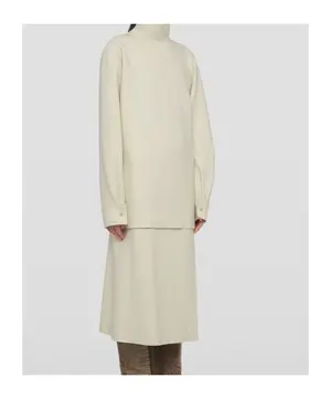 JIL SANDER High-neck Knitted Jumper With Back Slit And Side Slits