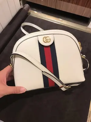 Gucci Ophidia Small Shoulder Bag - White