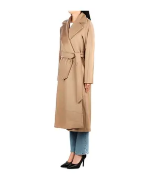 Max Mara Long-sleeved Belted Coat