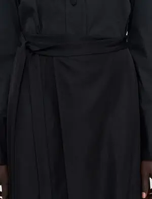 JOSEPH Alix Cotton Wrap Skirt - Black