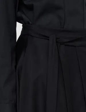 JOSEPH Alix Cotton Wrap Skirt - Black
