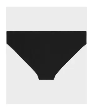 Celine Matte Jersey Swimwear Bottoms With Triomphe Chain - Black