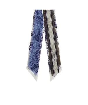 FERRAGAMO Gravure Printed Bandeau - Blue