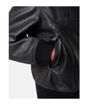 Stone Island Logo Detail Hooded Bomber Jacket