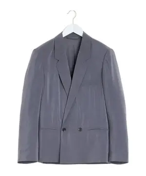 LEMAIRE Double-breasted Tailored Blazer - Gray