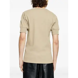 LEMAIRE Ribbed Henley Top - Sage