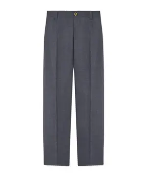Versace Micro-checked Wool Trousers