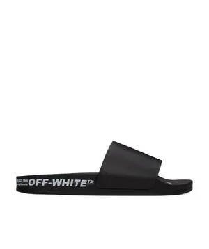Off-white Printed Slides Slipper For Men