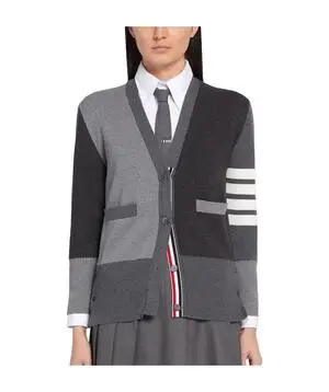 Thom Browne 4-bar Colour Block Cardigan