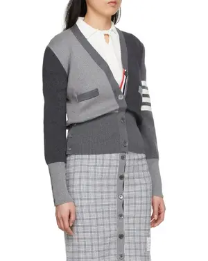 Thom Browne 4-bar Colour Block Cardigan