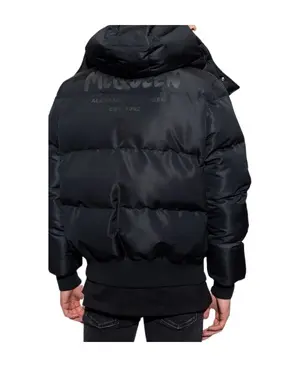 Alexander McQueen Zip Up Hooded Puffer Jacket