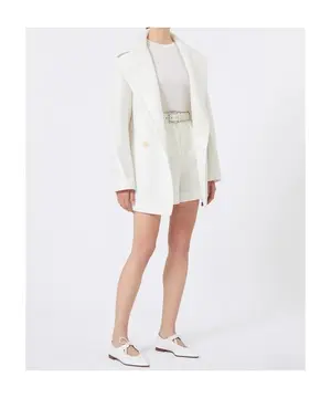 Max Mara Gerico Short-sleeved Knitted Jumper - White