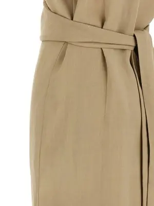 Brunello Cucinelli V-neck Short Sleeve Dress