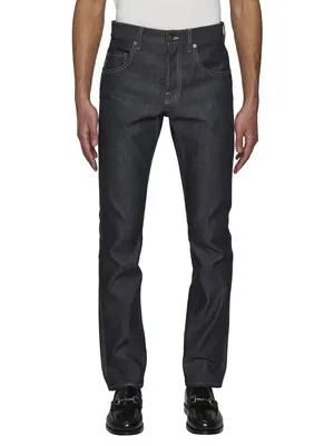 Gucci Tappered Denim Trousers - Blue