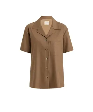 Khaite Short-sleeve Lapel Collar Shirt