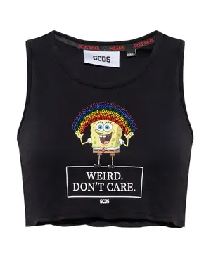 Gcds Graphic Print Cropped Vest