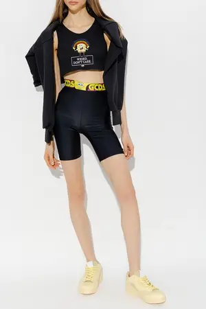 Gcds Graphic Print Cropped Vest