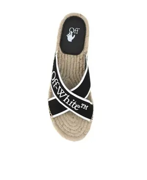 Off-White Crisscross Espadrille Sandals