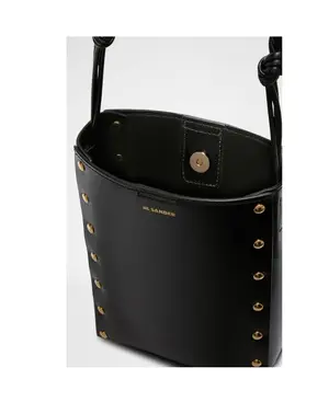 JIL SANDER Stud Embellished Shoulder Bag