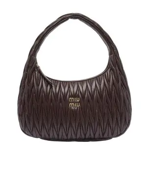 Miu Miu Logo Handbag - Black