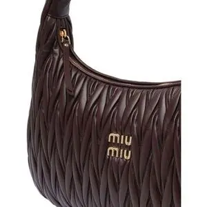 Miu Miu Logo Handbag - Black
