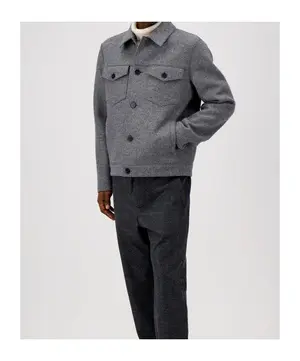 Harris Wharf London Single-breasted Wool Jacket - Grey