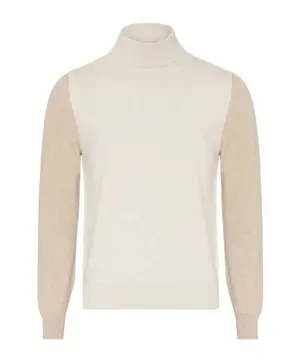 MAISON MARGIELA Two-toned Knitted Jumper - White