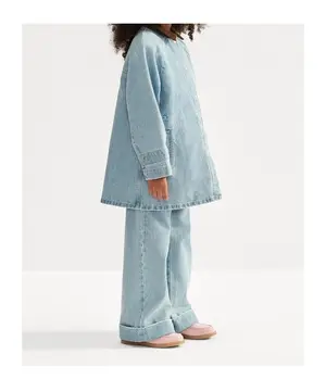 Dior Long-sleeved Denim Jacket With Embroidered Bee