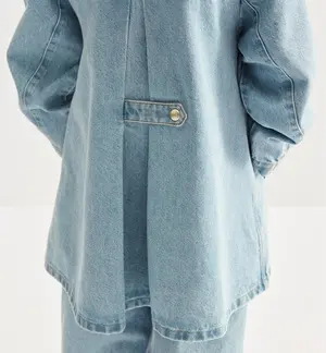 Dior Long-sleeved Denim Jacket With Embroidered Bee