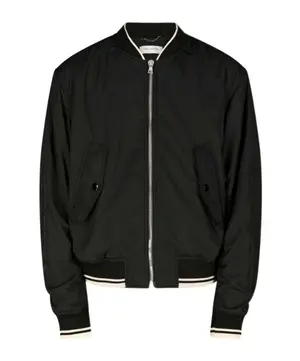 Dries Van Noten Long Sleeve Bomber Jacket - Black