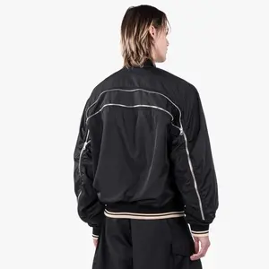 Dries Van Noten Long Sleeve Bomber Jacket - Black