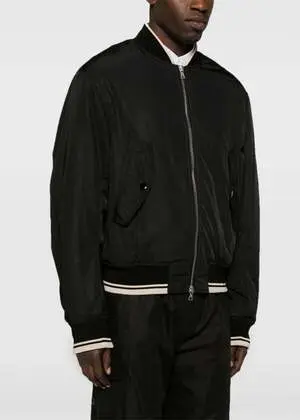 Dries Van Noten Zip Detailed Bomber Jacket
