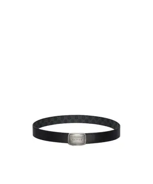 Gucci Logo Plaque Monogrammed Belt