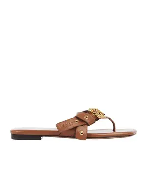 Chloé Mae Flat Sandals With Buckle Detail