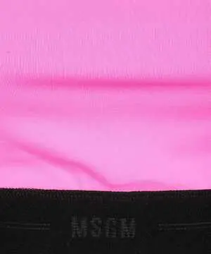 MSGM Cropped Tank Top With Elastic Waistband