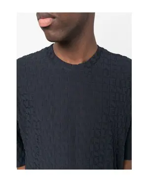 Sunnei Logo Embossed Crewneck T-shirt